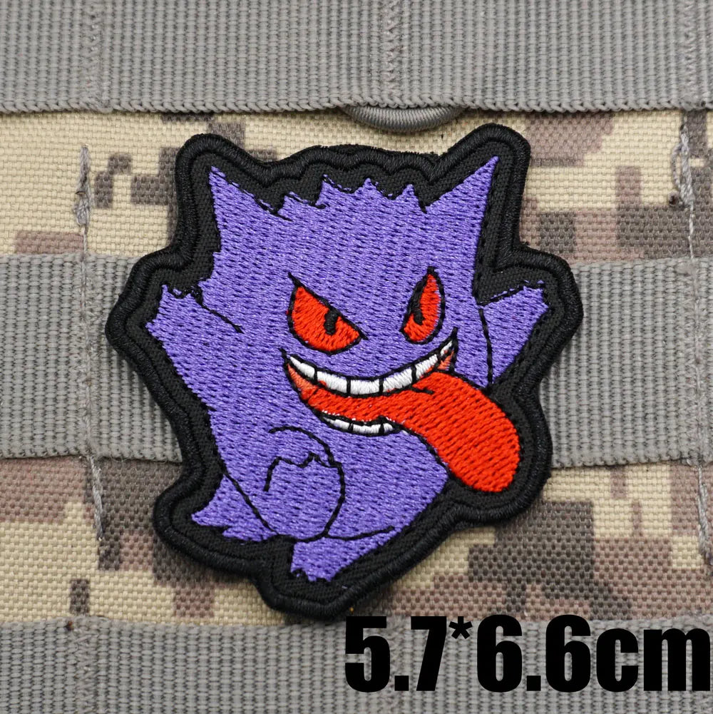 Pocket Monster 'Gengar | Tongue Out' Embroidered Velcro Patch – Little ...