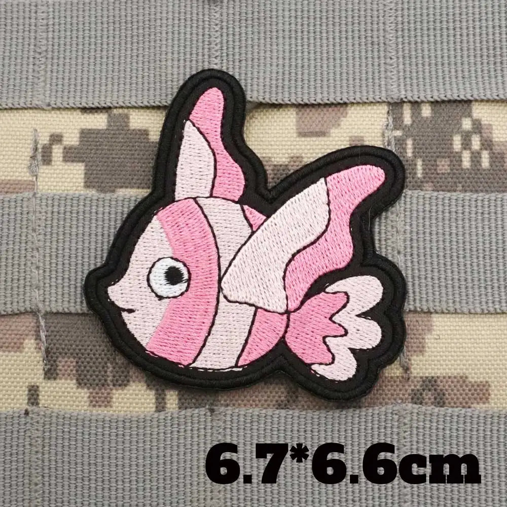 Cute 'Flying Fish' Embroidered Velcro Patch – Little Patch Co