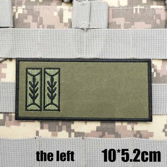 Military Rank 'Captain | Left' Embroidered Velcro Patch — Little Patch Co