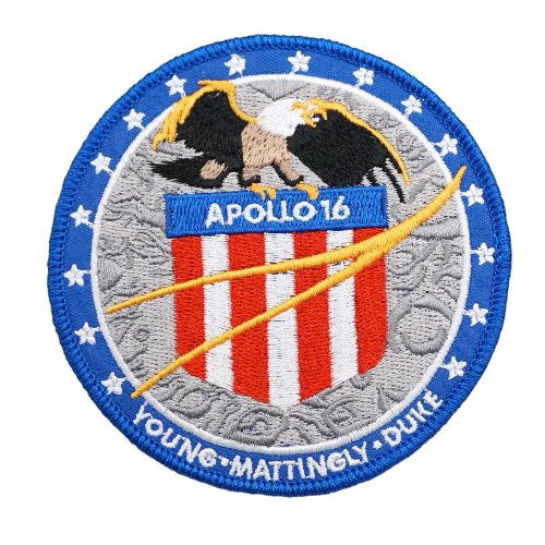 Space 'Apollo 16 Logo' Embroidered Velcro Patch — Little Patch Co