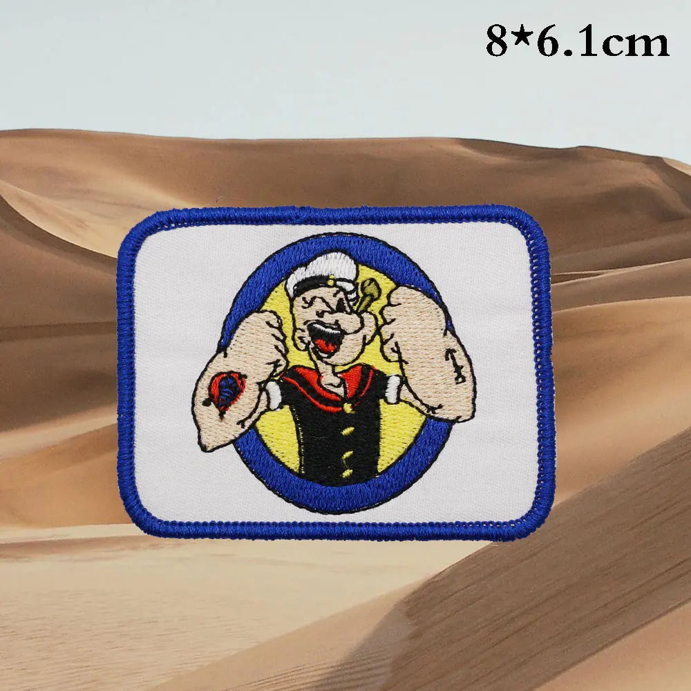 Popeye 'Strong Arms | Square' Embroidered Patch – Little Patch Co