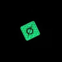 Finger Print 'Circled Target' Embroidered Velcro Patch
