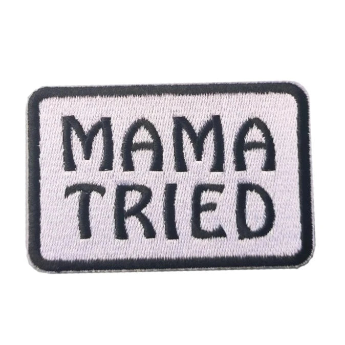 Mama Tried Logo 'Square' Embroidered Patch