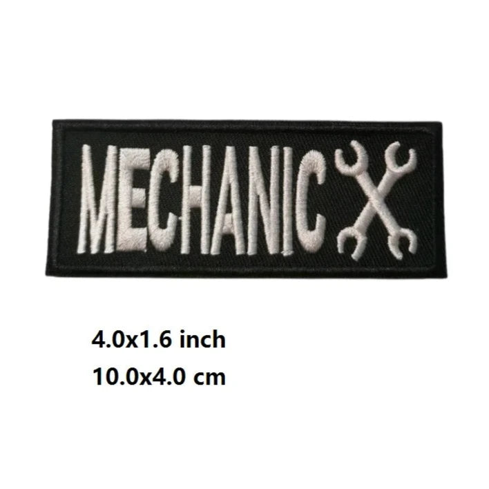 Cool 'Mechanic' Embroidered Patch – Little Patch Co