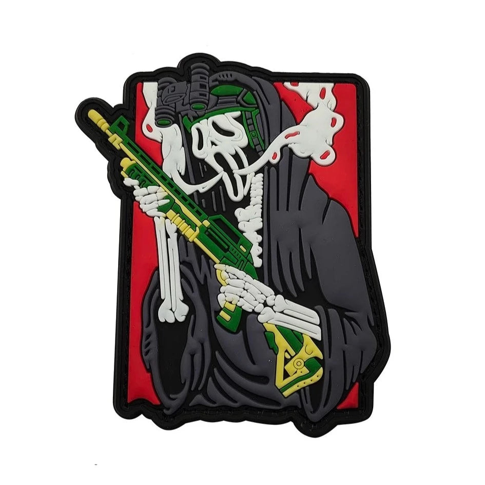 Ghostface 'Tactical Gun' PVC Rubber Velcro Patch – Little Patch Co
