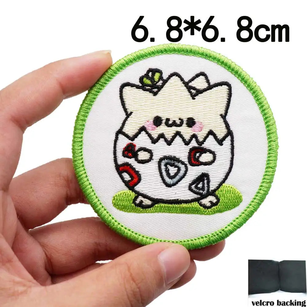 Pocket Monster 'Togepi | Round' Embroidered Velcro Patch – Little Patch Co