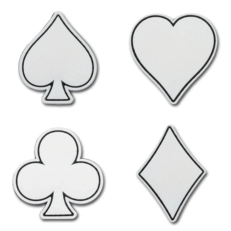 Playing Card Symbol 'Set of 4' PVC Rubber Velcro Patch – Little Patch Co