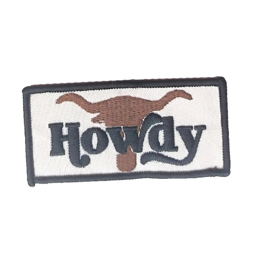 Longhorn 'Howdy' Embroidered Patch