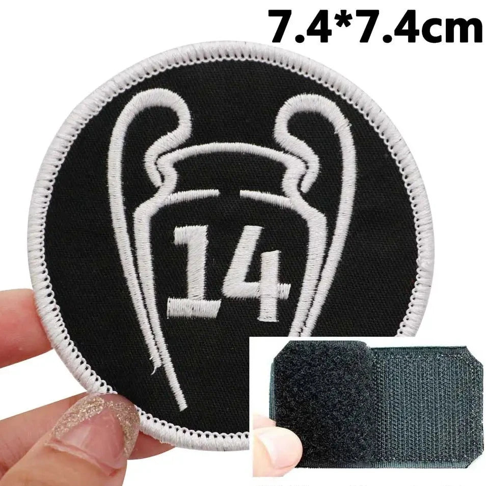 Cool 'Champions League Trophy' Embroidered Velcro Patch – Little Patch Co