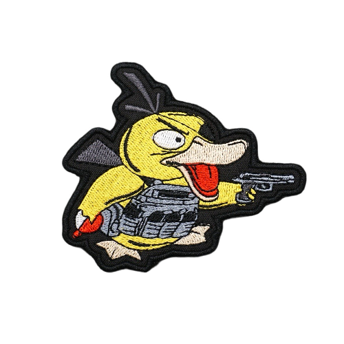 Pocket Monster 'Psyduck | Pointing Gun' Embroidered Velcro Patch