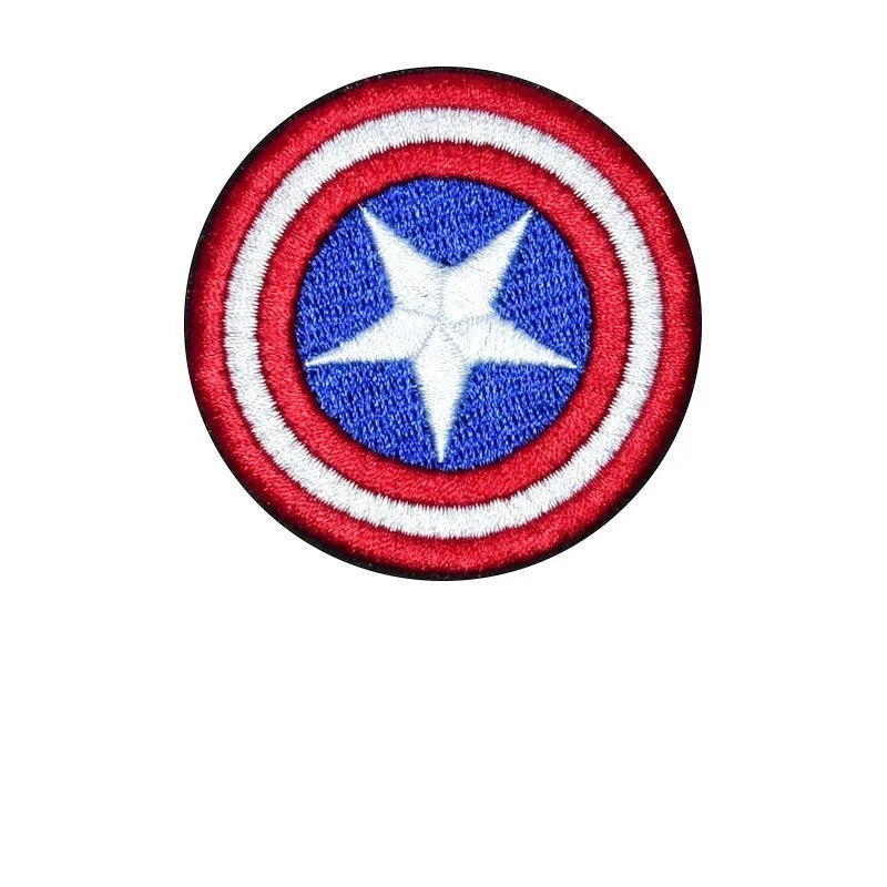 Captain America 'Round Shield' Embroidered Patch – Little Patch Co