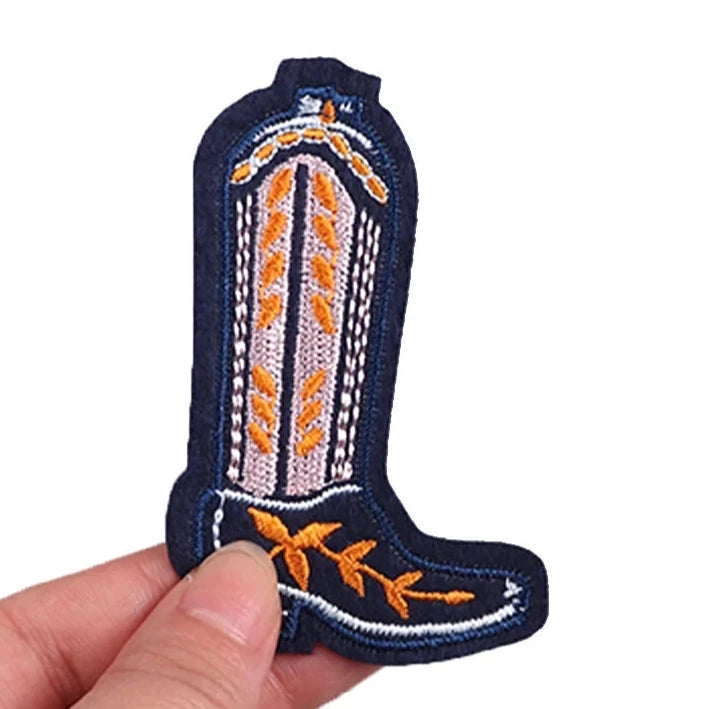 Cowboy Boot Embroidered Patch – Little Patch Co