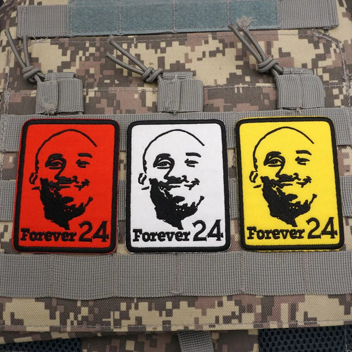 Basketball Player 'Kobe Bryant | Forever 24' Embroidered Velcro Patch ...