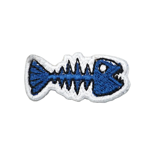 Cute 'Small Fish Bones' Embroidered Velcro Patch – Little Patch Co