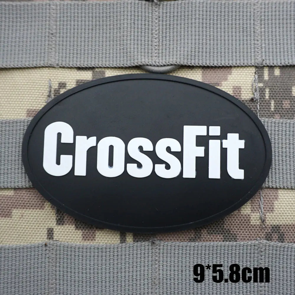 CrossFit 'Oval | 1.0' PVC Rubber Velcro Patch – Little Patch Co