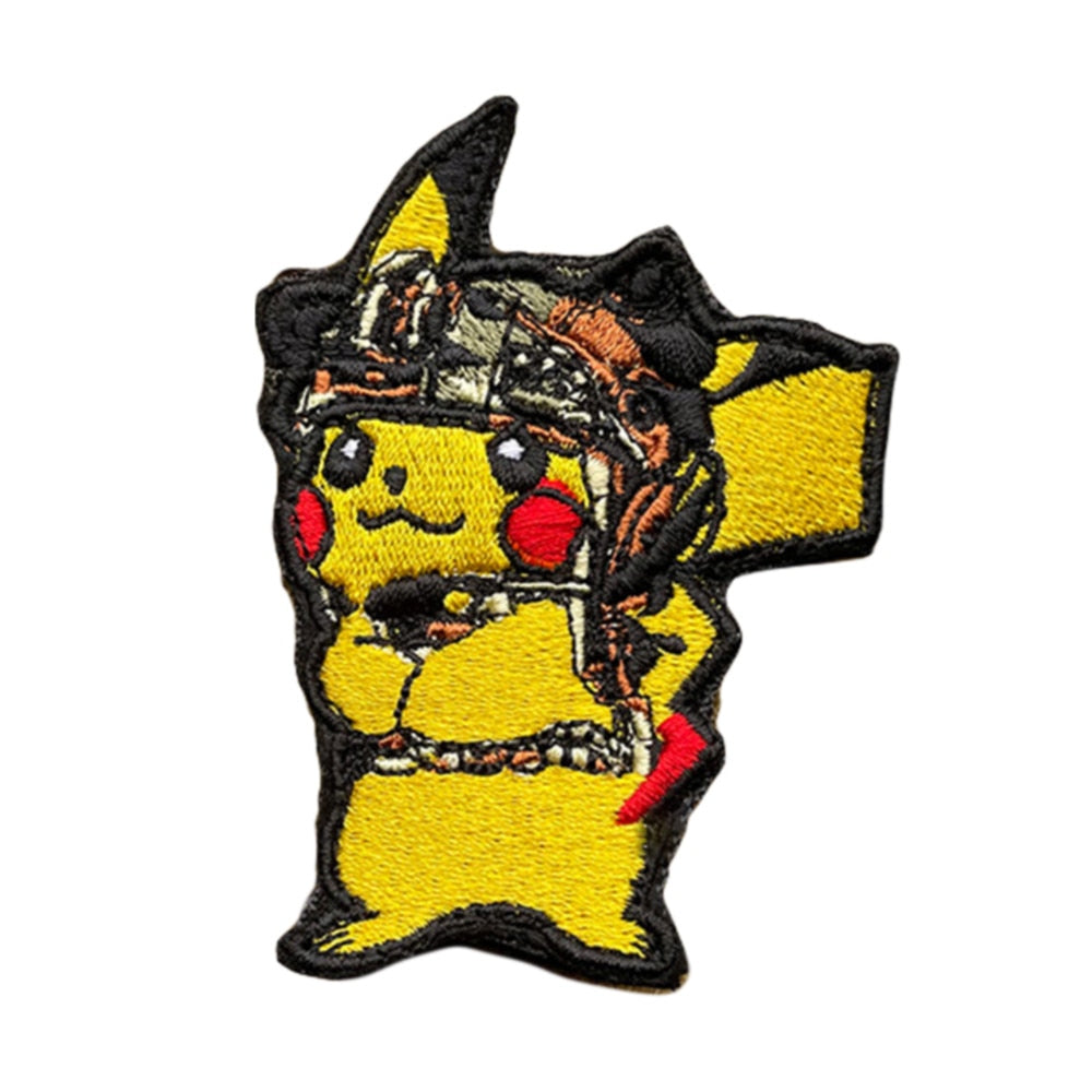 Pocket Monster 'Pikachu | Tactical Gear' Embroidered Velcro Patch ...