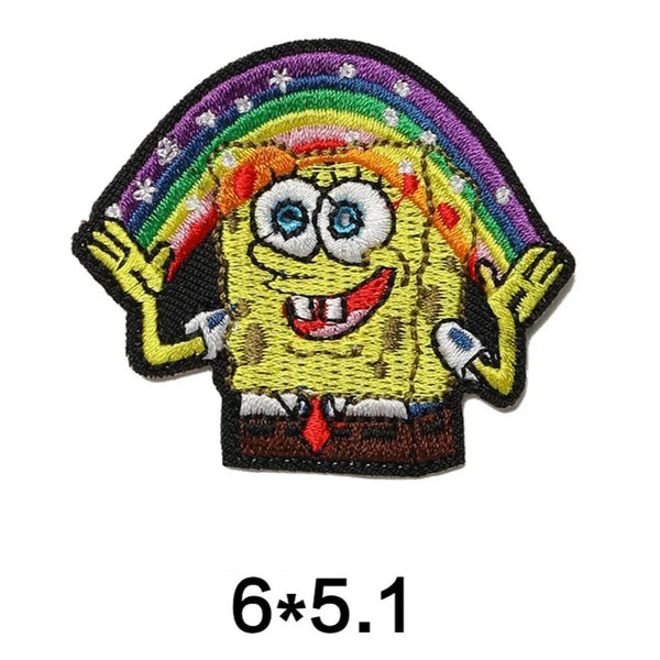 SpongeBob 'Rainbow' Embroidered Patch – Little Patch Co