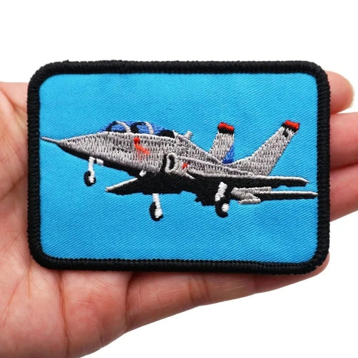 Military Aircraft 'Square' Embroidered Velcro Patch — Little Patch Co