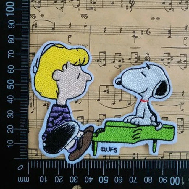 The Peanuts Movie 'Schroeder and Snoopy | Piano Bonding' Embroidered P ...