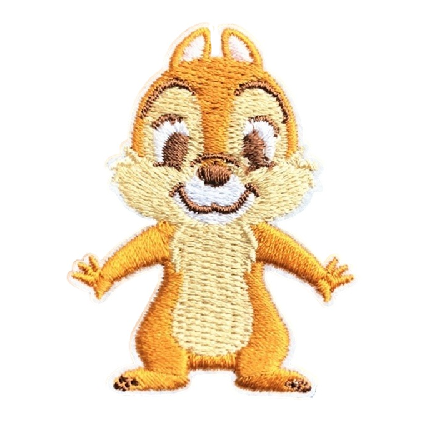 Chipmunk Duo 'Chip | Black Nose' Embroidered Patch – Little Patch Co