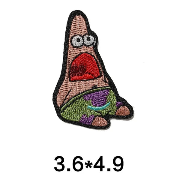 Spongebob ‘Patrick | Surprised’ Embroidered Patch – Little Patch Co