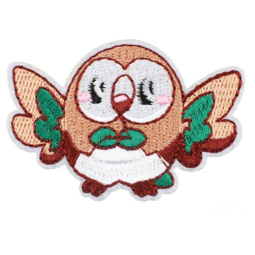 Pocket Monster 'Rowlet | Flying' Embroidered Patch – Little Patch Co