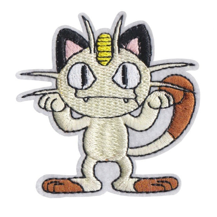 Pocket Monster 'Meowth | Scratch Cat 1.0' Embroidered Patch — Little ...