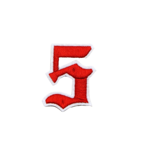 Letters and Numbers Embroidered Patches