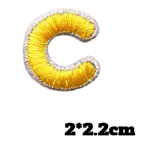Small Letter C 'Yellow' Embroidered Patch – Little Patch Co