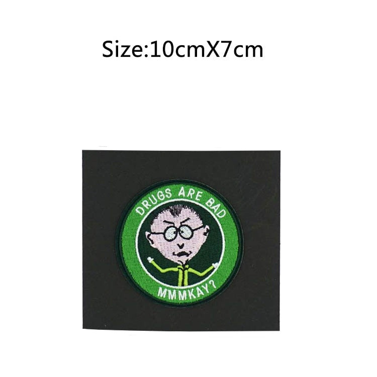 South Park 'Mr. Mackey | Drugs Are Bad Mmmkay?' Embroidered Patch ...