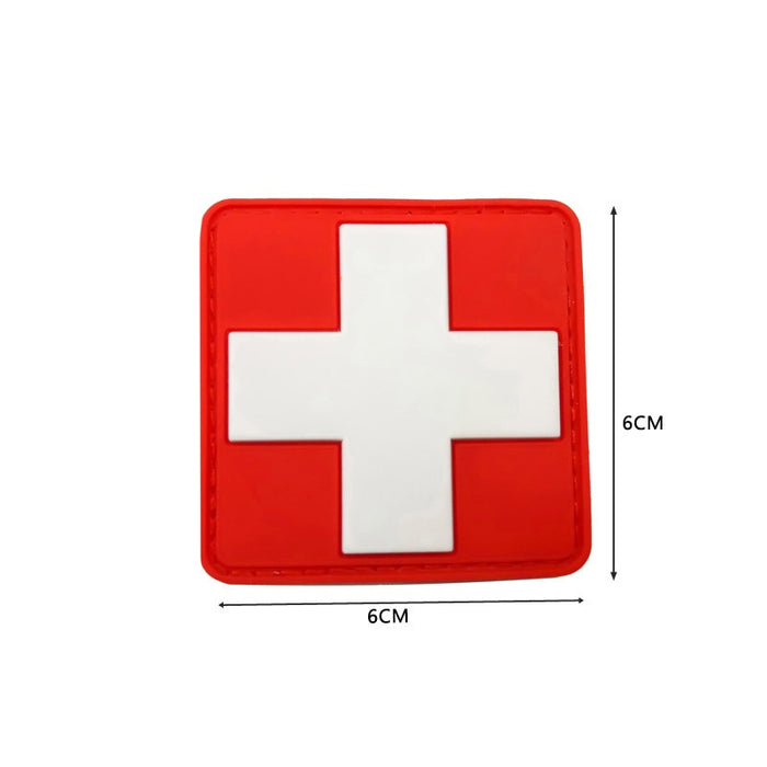 Medical 'First Aid Logo | 7.0' PVC Rubber Velcro Patch — Little Patch Co