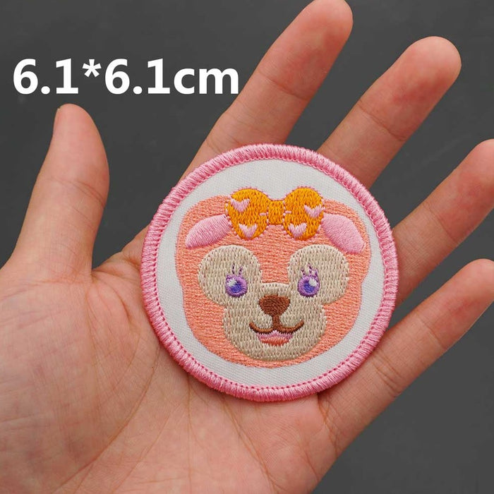 Cute 'Teddy Bear | Head' Embroidered Patch — Little Patch Co