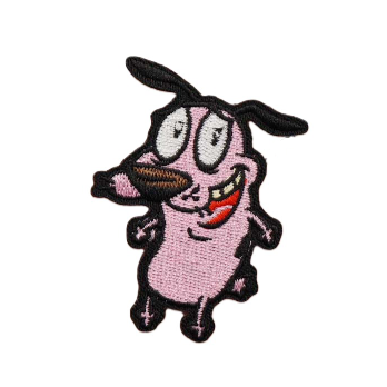Courage the Cowardly Dog 'Happy Courage' Embroidered Patch — Little ...
