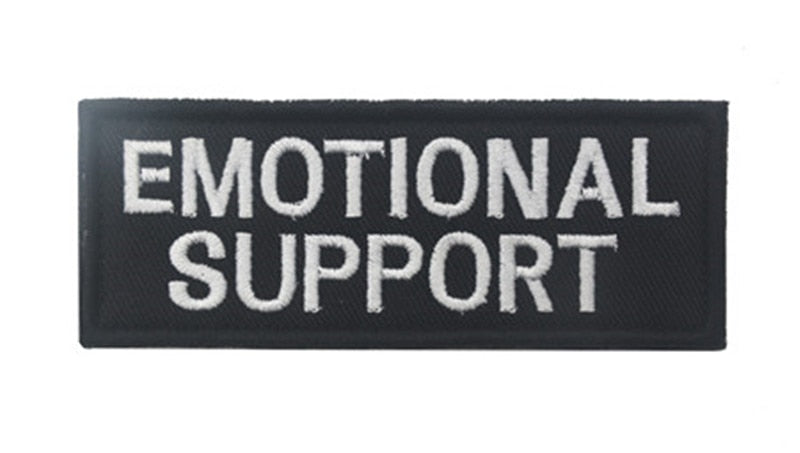 Service Dog 'Emotional Support' Embroidered Velcro Patch — Little Patch Co