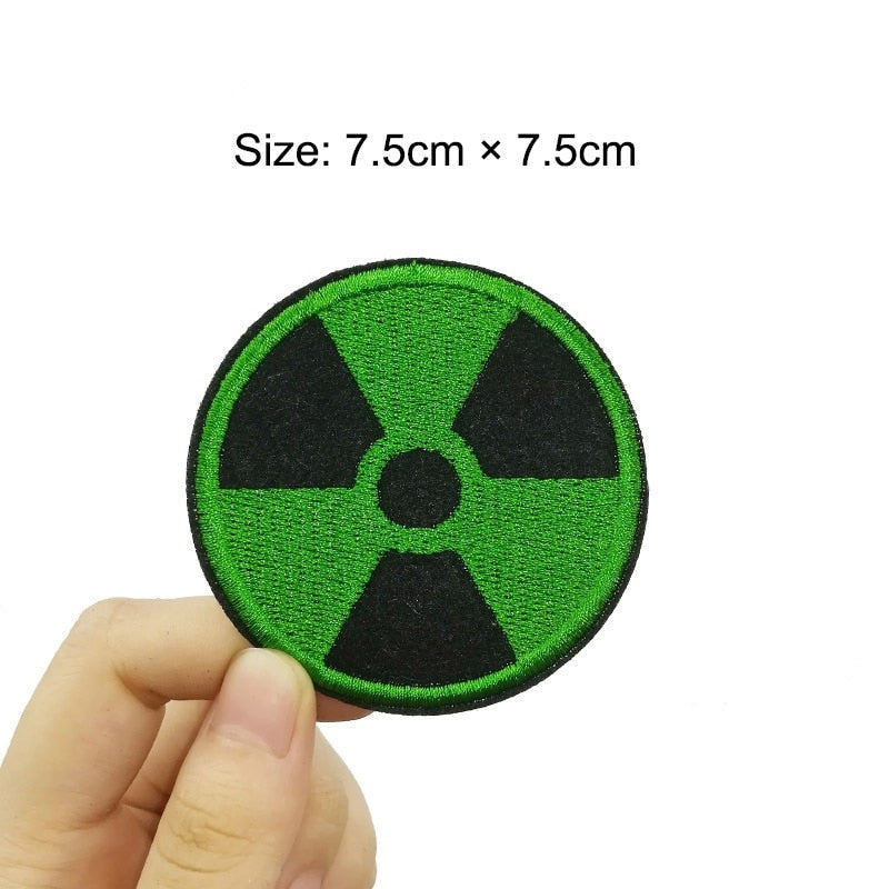The Incredible Hulk 'Green Gamma Radiation Symbol' Embroidered Patch ...