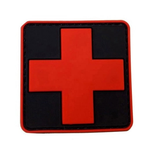 Medical 'First Aid Logo | 7.0' PVC Rubber Velcro Patch — Little Patch Co