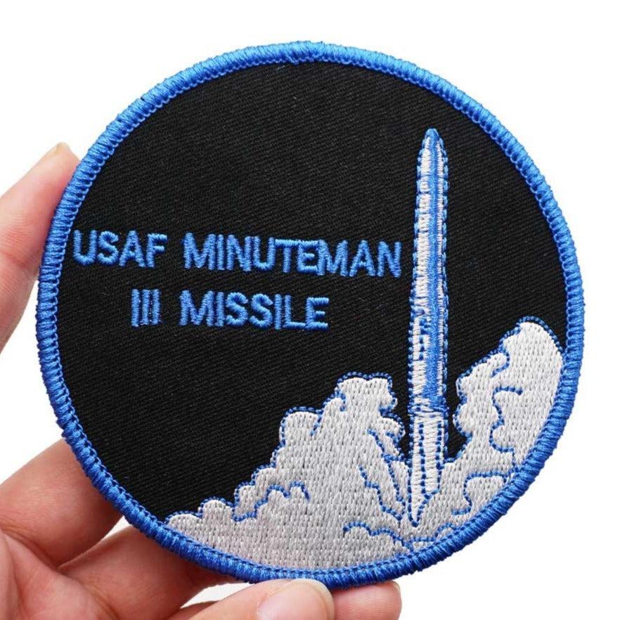 Military Tactical 'USAF Minuteman III Missile' Embroidered Velcro Patc ...