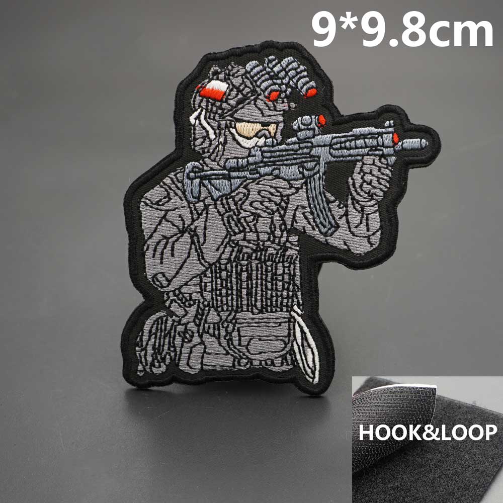 Cool 'Tactical Soldier | Targeting' Embroidered Velcro Patch – Little ...