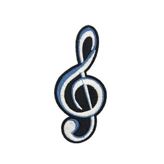 Music 'Treble Clef | Notes' Embroidered Velcro Patch
