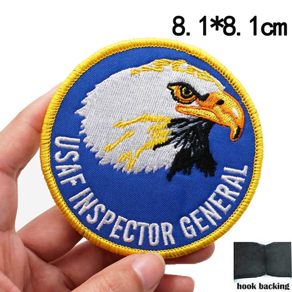 Emblem 'USAF Inspector General' Embroidered Velcro Patch – Little Patch Co
