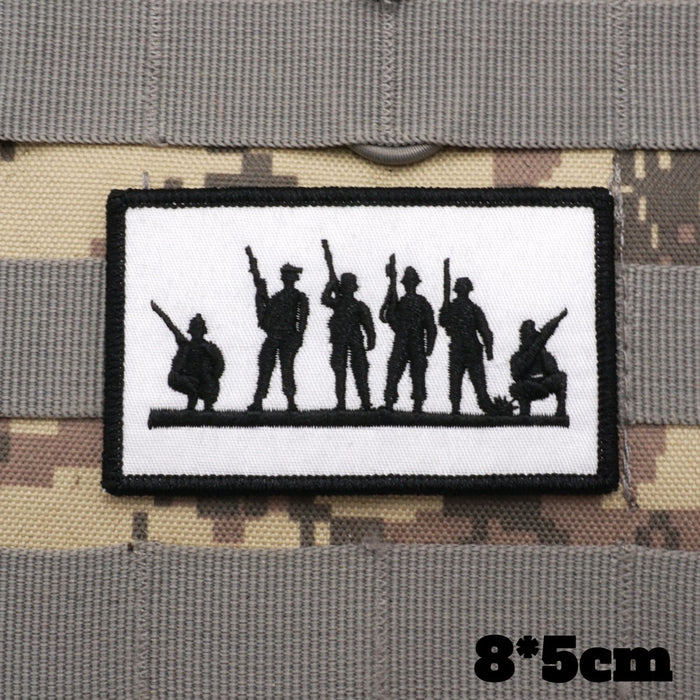 Military Tactical 'Soldiers' Embroidered Velcro Patch — Little Patch Co