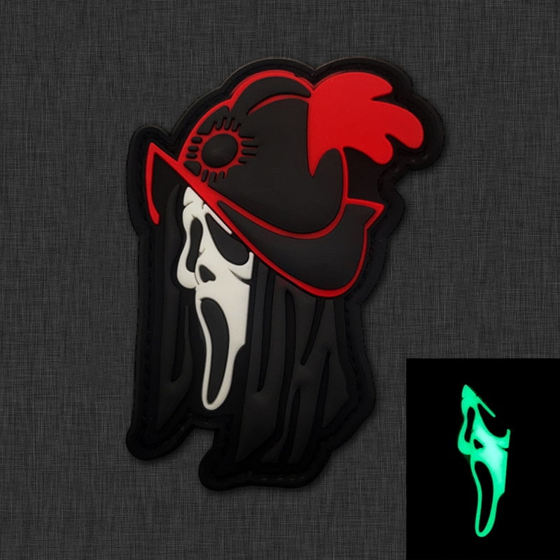 Scream 'Ghostface | Luminous' PVC Rubber Velcro Patch – Little Patch Co