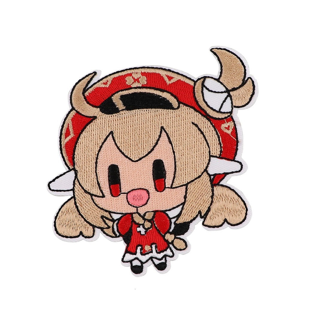 Genshin Impact 'Chibi Klee | Red Burny Girl' Embroidered Patch – Little ...