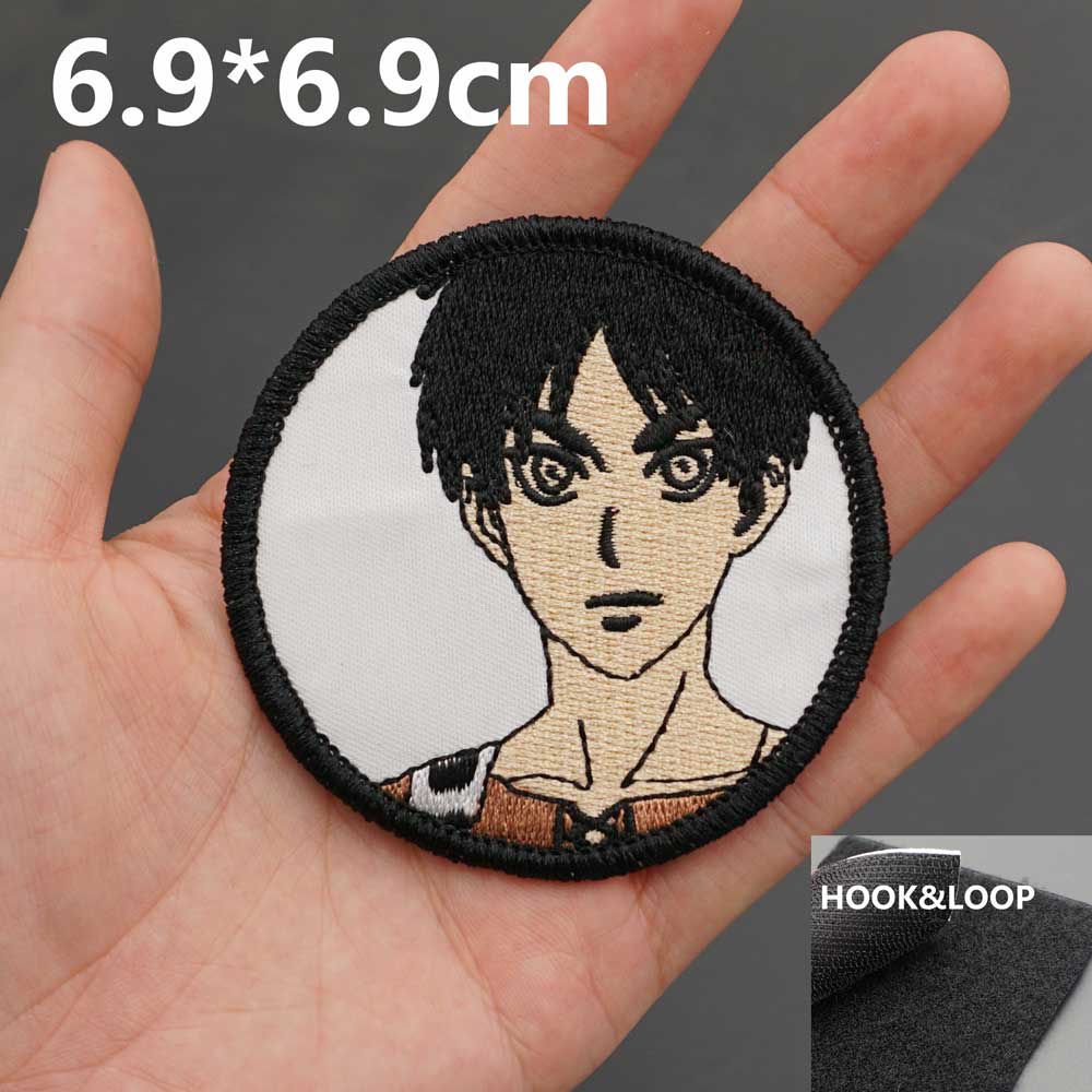 Attack on Titan 'Eren Yeager' Embroidered Velcro Patch – Little Patch Co