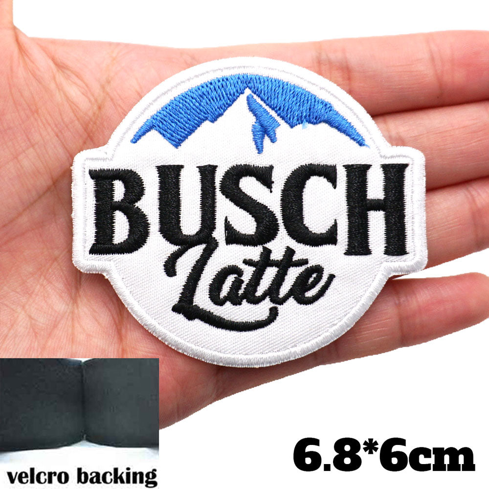 Busch Latte 'Logo' Embroidered Velcro Patch – Little Patch Co