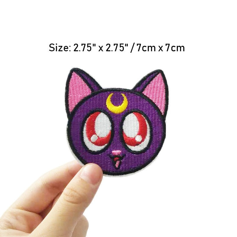 Sailor Moon 'Luna | Head' Embroidered Patch – Little Patch Co