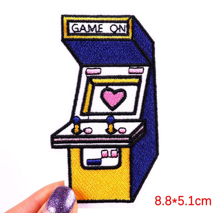 Game On 'Cute Arcade Game Machine' Embroidered Patch — Little Patch Co