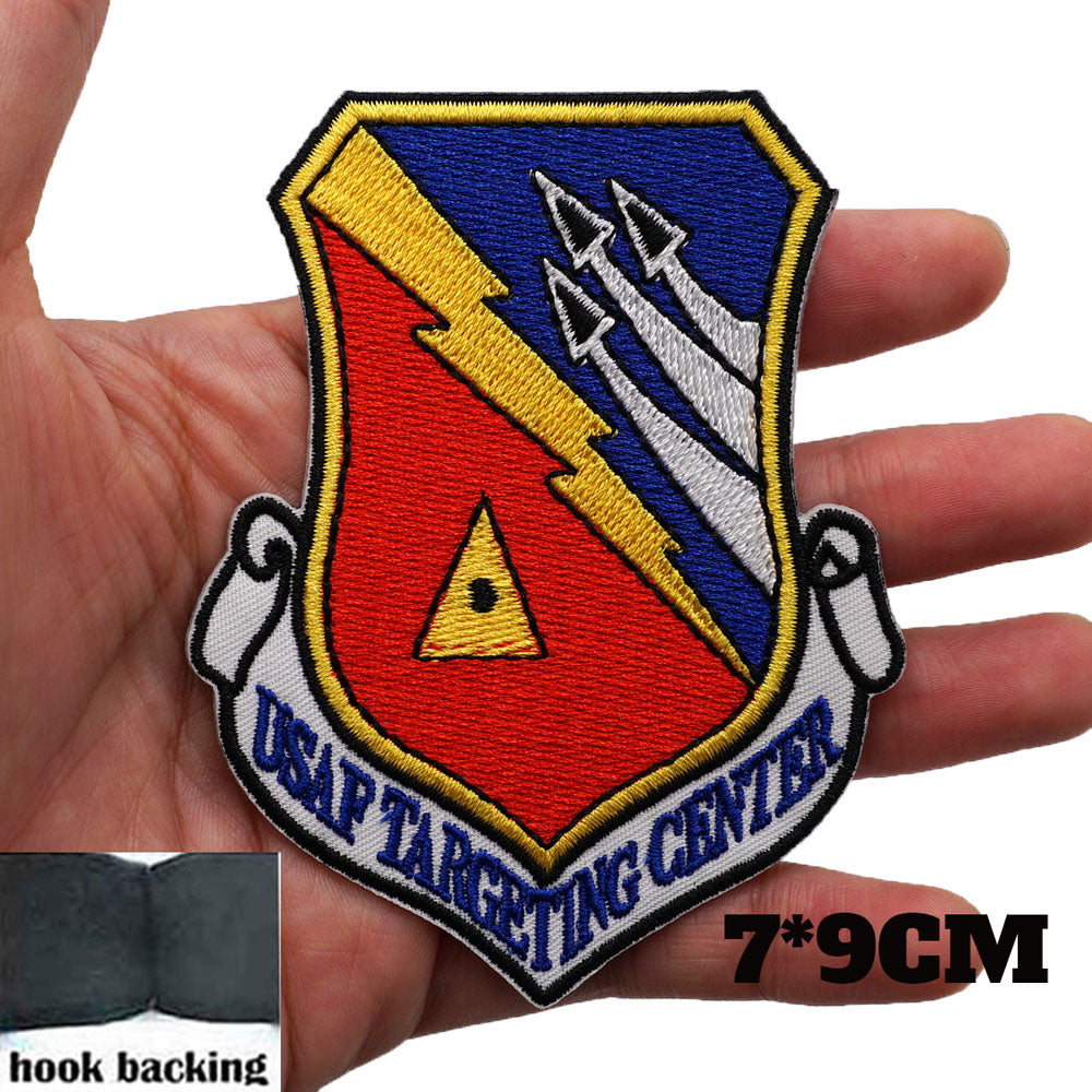 Emblem 'USAF Targeting Center' Embroidered Velcro Patch – Little Patch Co