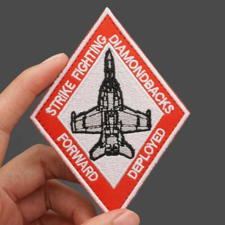 Military Tactical 'Strike Fighting DiamondBacks' Embroidered Velcro Pa