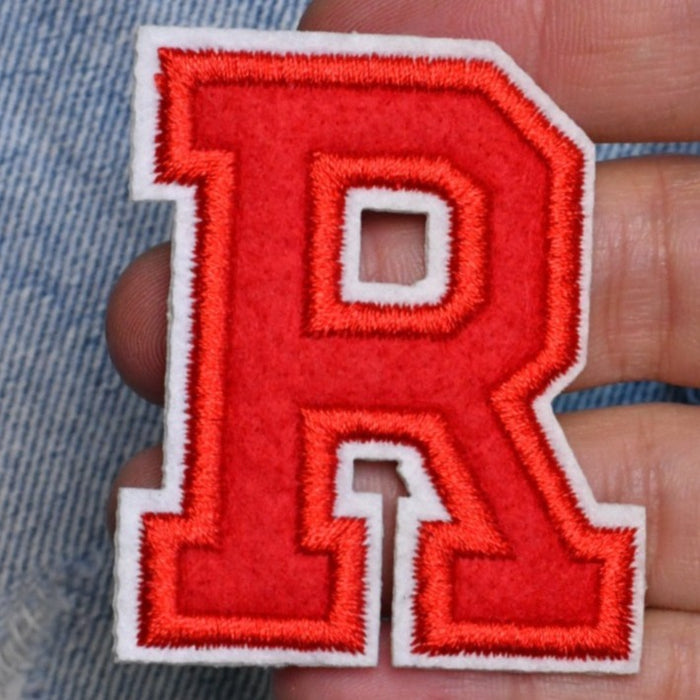 Letter R 'Red' Embroidered Patch — Little Patch Co